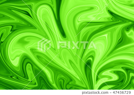 Liquid Abstract Pattern With UFO Green - Stock Illustration [47436729 ...