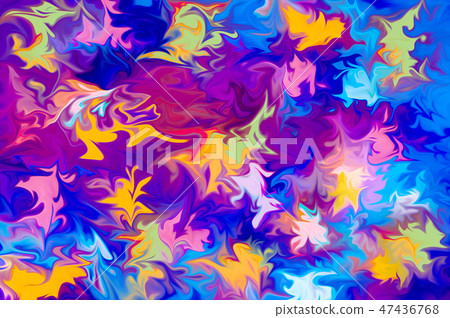 Liquify Abstract Pattern With Multicolor Art Form - Stock Illustration ...