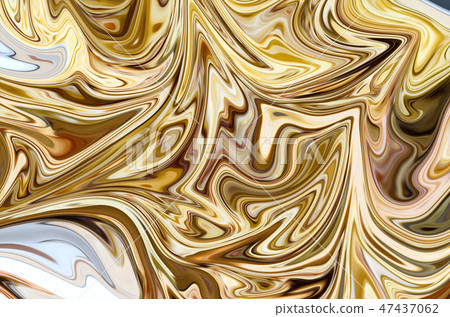 Liquify Abstract Pattern With Yellow, Brown - Stock Illustration ...
