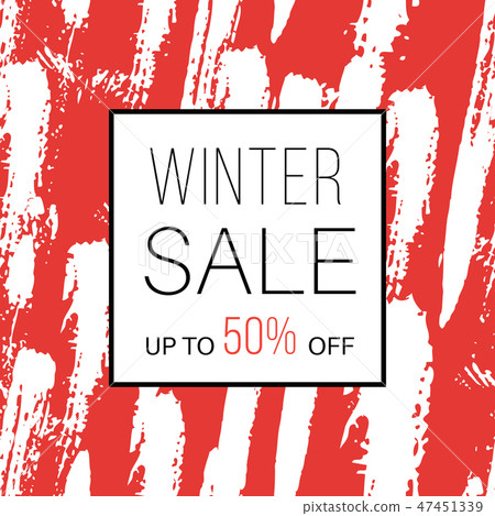Winter sale banner for online shopping with... - Stock Illustration ...