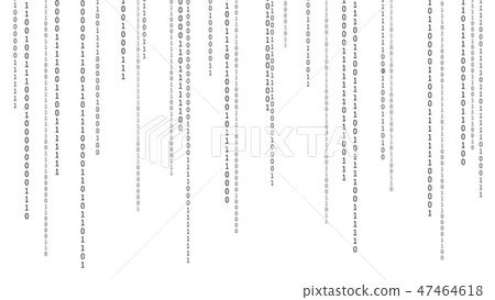 01 or binary numbers on the computer screen on... - Stock Illustration ...