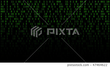 01 or binary numbers on the computer screen on... - Stock Illustration ...