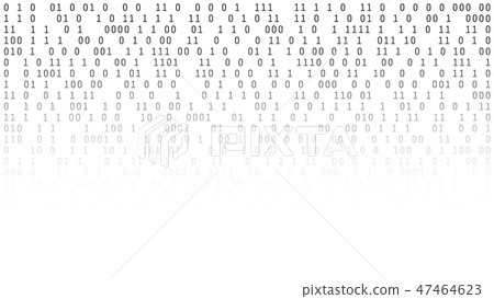 01 or binary numbers on the computer screen on... - Stock Illustration ...