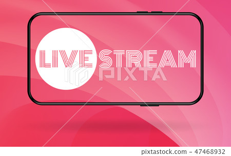 Live video streaming template - Stock Illustration [47468932] - PIXTA