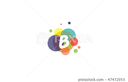 Bright and colorful image of the letter B,... - Stock Illustration ...
