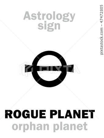 Astrology: ROGUE PLANET (Orphan planet) - Stock Illustration [47472805 ...