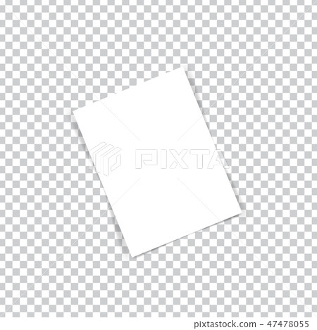 White realistic sheet of paper. - Stock Illustration [47478055] - PIXTA