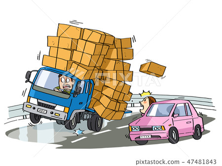 Cartoon of various incidents and accidents... - Stock Illustration ...