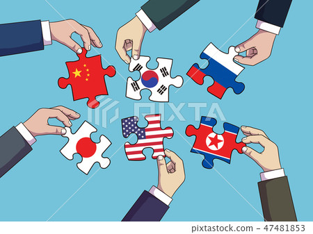 Diplomacy and trade War, international trade... - Stock Illustration ...