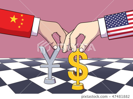 Diplomacy and trade War, international trade... - Stock Illustration ...