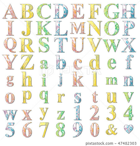 romanization, latin alphabet, alphabet - Stock Illustration [47482303 ...