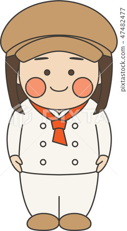Female character bakery - Stock Illustration [47482477] - PIXTA