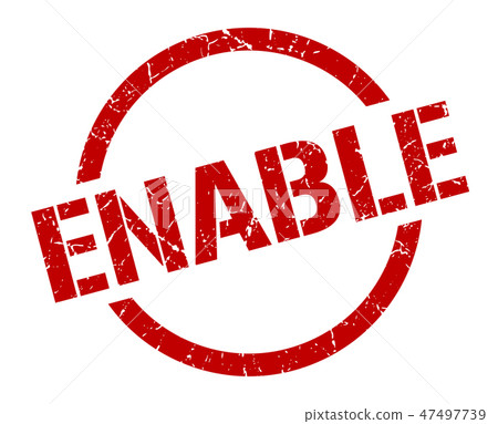 enable stamp - Stock Illustration [47497739] - PIXTA