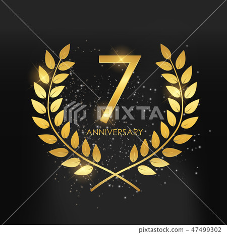 Template Logo 7 Years Anniversary Vector - Stock Illustration [47499302 ...