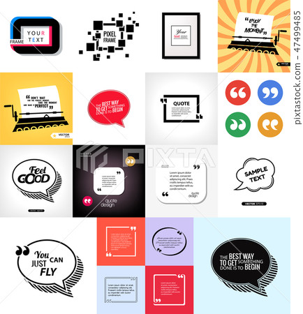 Digital vector quote frames box - Stock Illustration [47499485] - PIXTA