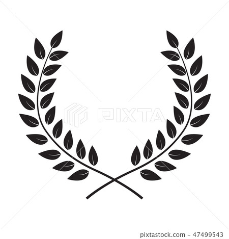 Award Laurel Wreath. Winner Leaf label, Symbol - Stock Illustration ...