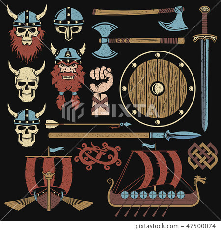 Viking elements - Stock Illustration [47500074] - PIXTA