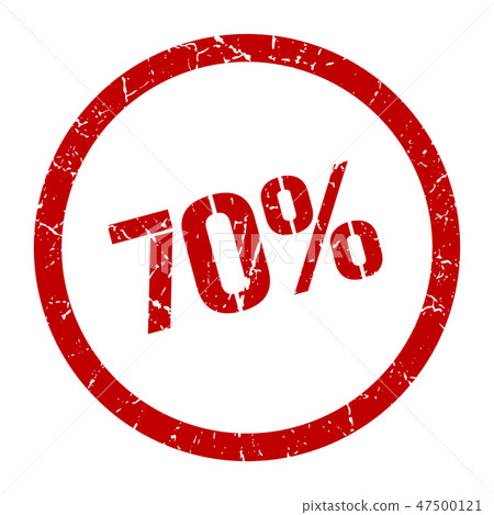 70% stamp - Stock Illustration [47500121] - PIXTA