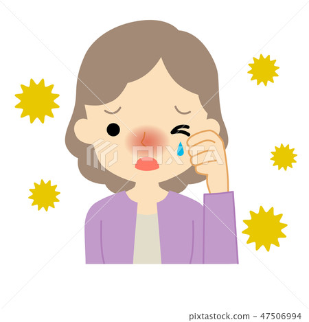 A woman with poor health - Stock Illustration [47506994] - PIXTA