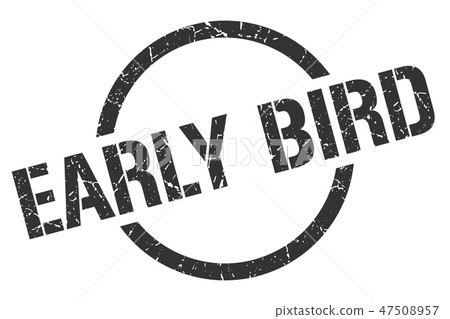 early bird stamp - Stock Illustration [47508957] - PIXTA