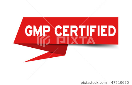 Red paper speech banner with word GMP - Stock Illustration [47510650 ...