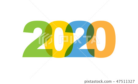 2020 new year, phrase text for typography slogan - Stock Illustration ...