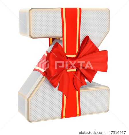 Letter Z, gift box shaped of a letter Z - Stock Illustration [47516957 ...