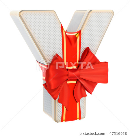 Letter Y, gift box shaped of a letter Y - Stock Illustration [47516958 ...