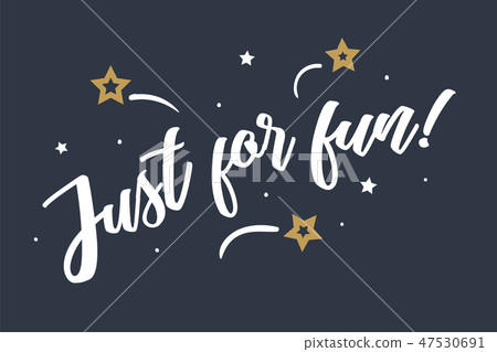 Just for fun. Beautiful greeting card poster,... - Stock Illustration ...