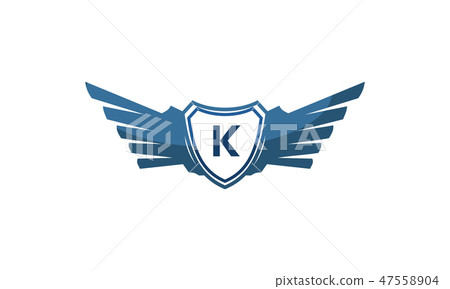 Wing Shield Initial K - Stock Illustration [47558904] - PIXTA
