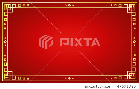 Chinese traditional background with golden square - Stock Illustration ...