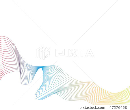 wave line graphic illustration vector - Stock Illustration [47576468 ...