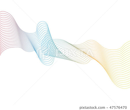 wave line graphic illustration vector - Stock Illustration [47576470 ...