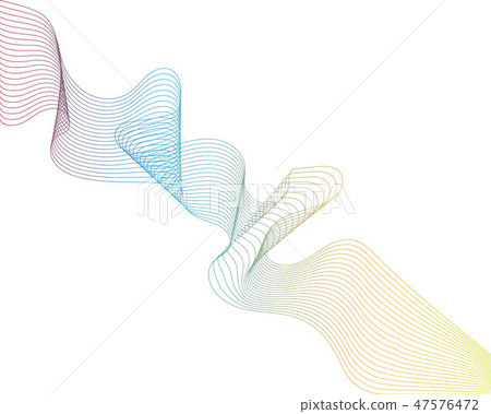 wave line graphic illustration vector - Stock Illustration [47576472 ...