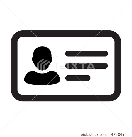 Pass icon vector male user person profile avatar - Stock Illustration ...