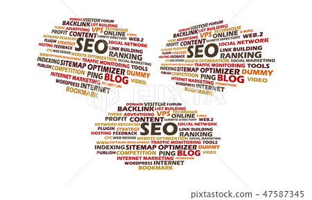 Search Engine Optimization Template Set - Stock Illustration [47587345 ...