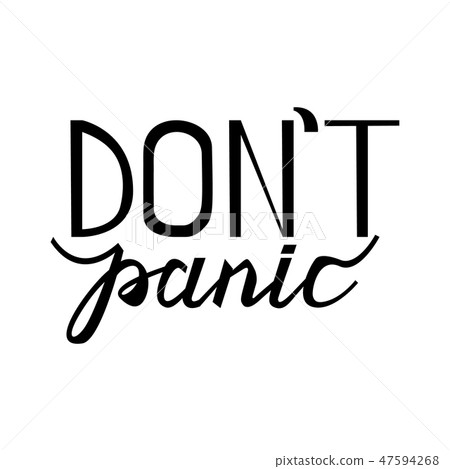 text don't panic. - Stock Illustration [47594268] - PIXTA