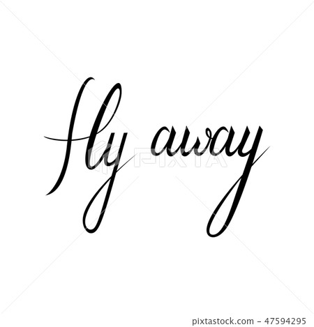 Fly away text. - Stock Illustration [47594295] - PIXTA
