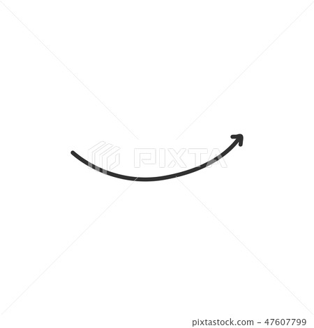 Hand written marker pen vector arrow up. - Stock Illustration [47607799 ...