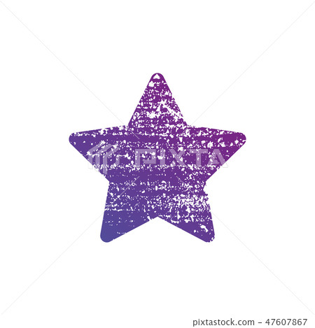 Grunge star icon. vector illustration - Stock Illustration [47607867 ...