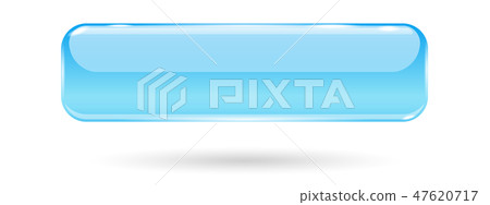 Blue 3d glass button-插圖素材 [47620717] - PIXTA圖庫