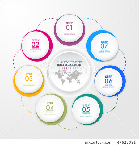 Business Infographics, strategy, design template - Stock Illustration ...