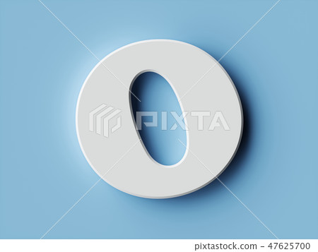 White paper letter alphabet character O font - Stock Illustration ...