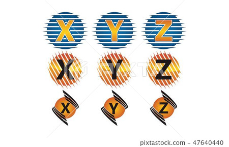 Technology Template Design Initial Set - Stock Illustration [47640440 ...