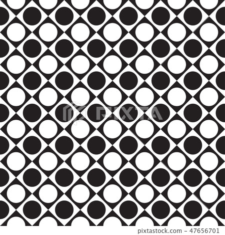 Checkered pattern with circles - Stock Illustration [47656701] - PIXTA