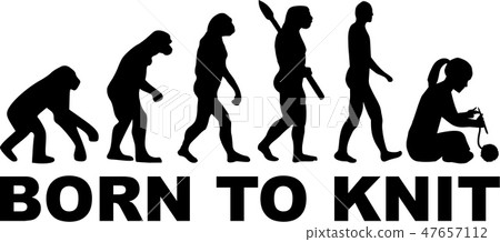 Born to knit evolution - Stock Illustration [47657112] - PIXTA