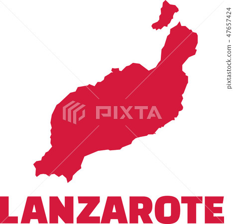lanzarote_map_word.eps-插圖素材 [47657424] - PIXTA圖庫
