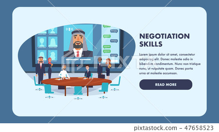 Illustration Negotiation Skills Business People - Stock Illustration ...