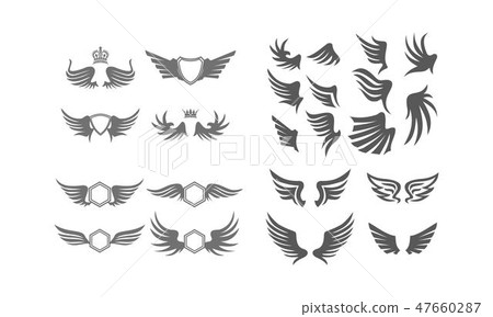 Wing Collection Set - Stock Illustration [47660287] - PIXTA