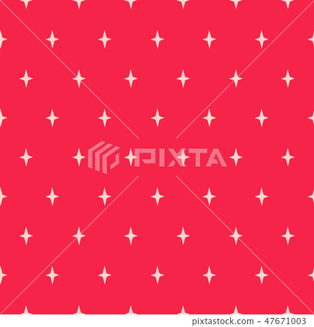 Simple star shapes red seamless vector pattern. - Stock Illustration ...